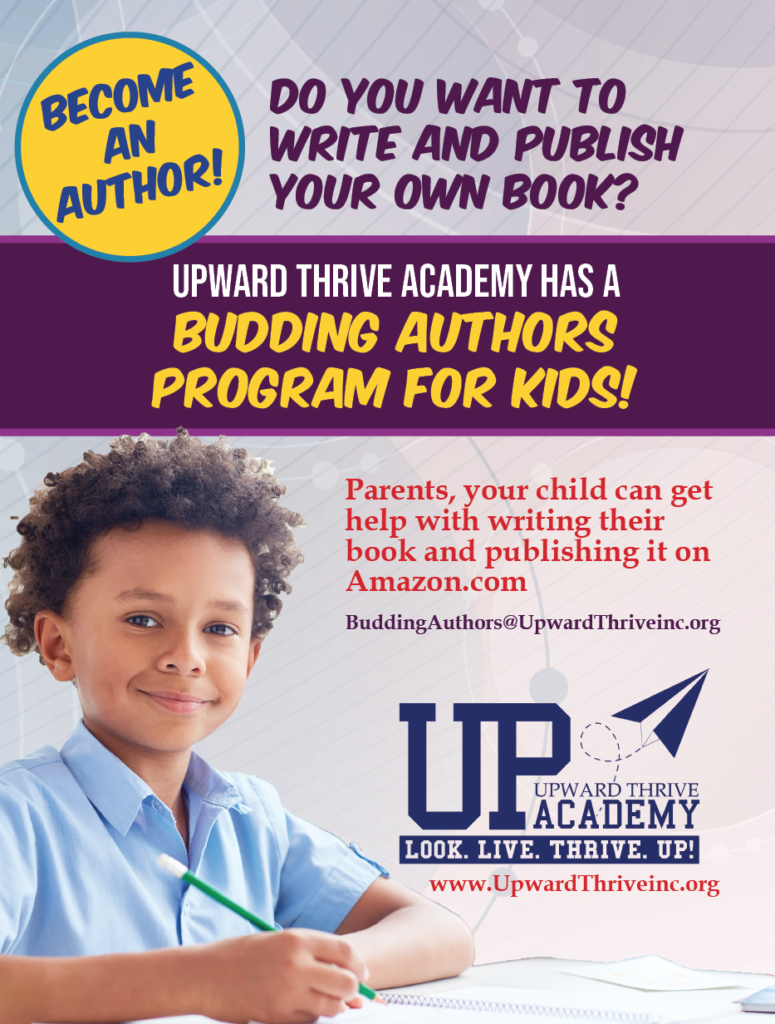 Budding Author Flyer | Upward Thrive Academy, Inc.